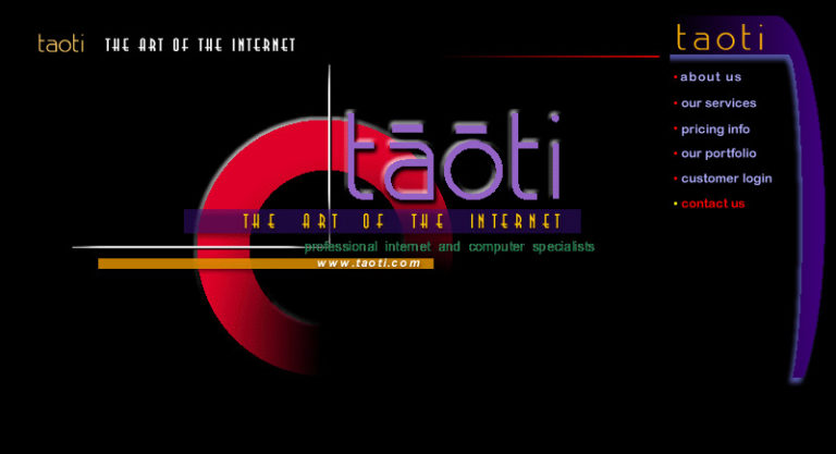 A History of Taoti Creative’s Websites - Taoti Creative